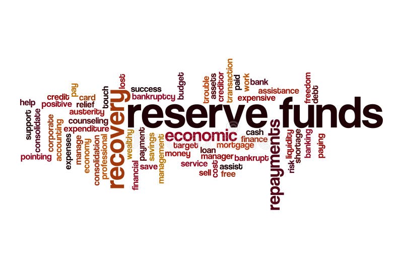 Reserve Funds Word Cloud Concept Stock Illustration - Illustration of ...