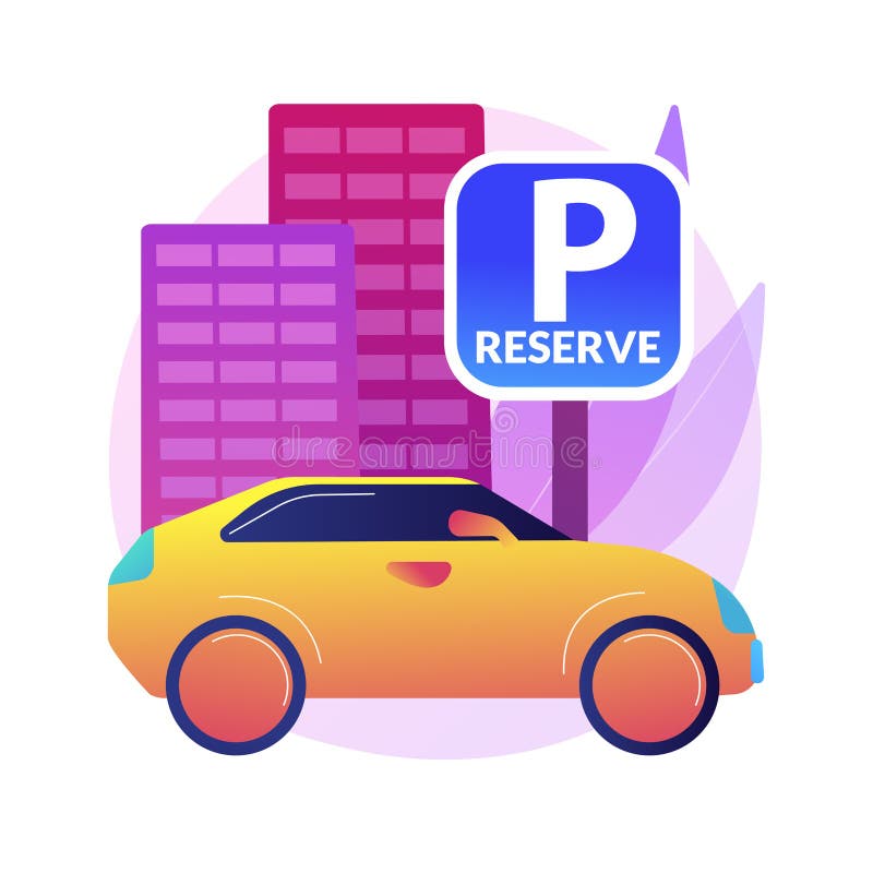 Reserve Parking Space for Curbside Pickup Abstract Concept Vector ...