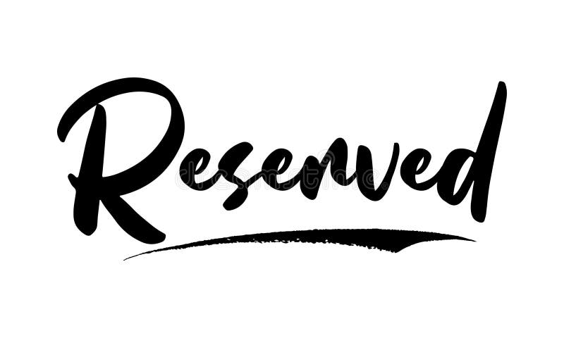 Reserved Font Stock Illustrations – 125 Reserved Font Stock ...