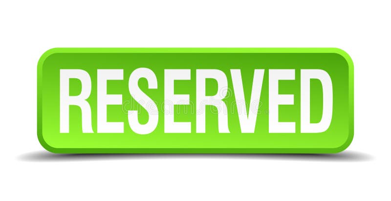 Reserved button stock vector. Illustration of square - 121049839