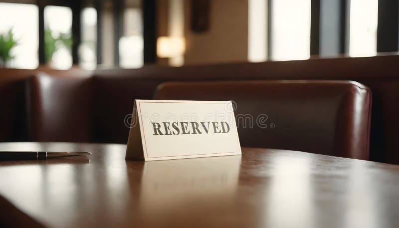 Restaurant Reserved Table Stock Illustrations – 1,385 Restaurant ...