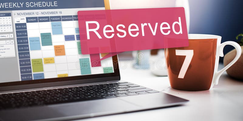 Reserved Exclusive Luxury Preparation Private Concept Stock Image ...