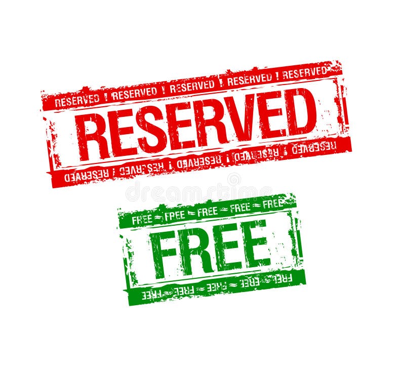 Reserved Sign stock illustration. Illustration of book - 802380