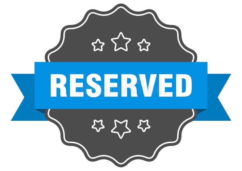 Reserved label stock vector. Illustration of stamp, vignette - 160025610