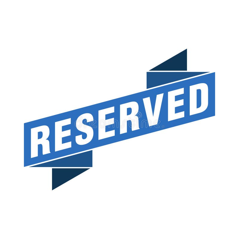 Reserved Letter Rubber Stamp Vector Template Stock Vector ...