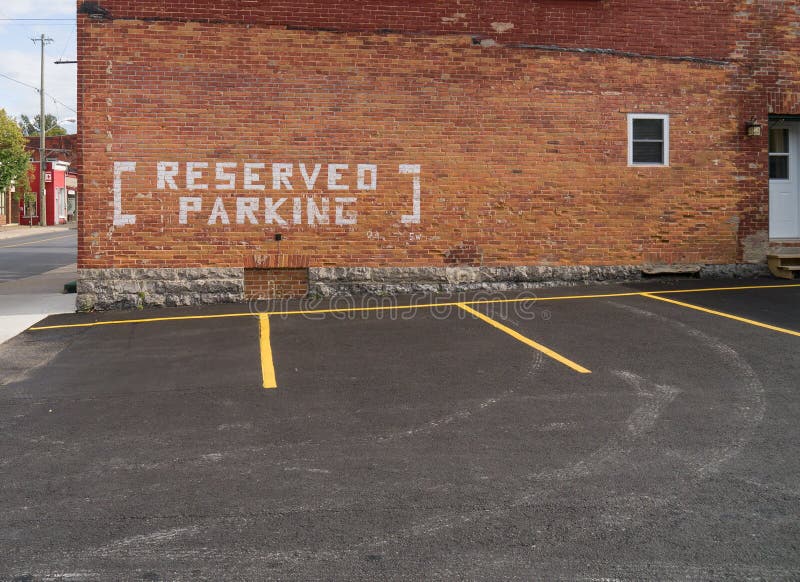 Reserved for car parking stock photo. Image of road, word - 2817482