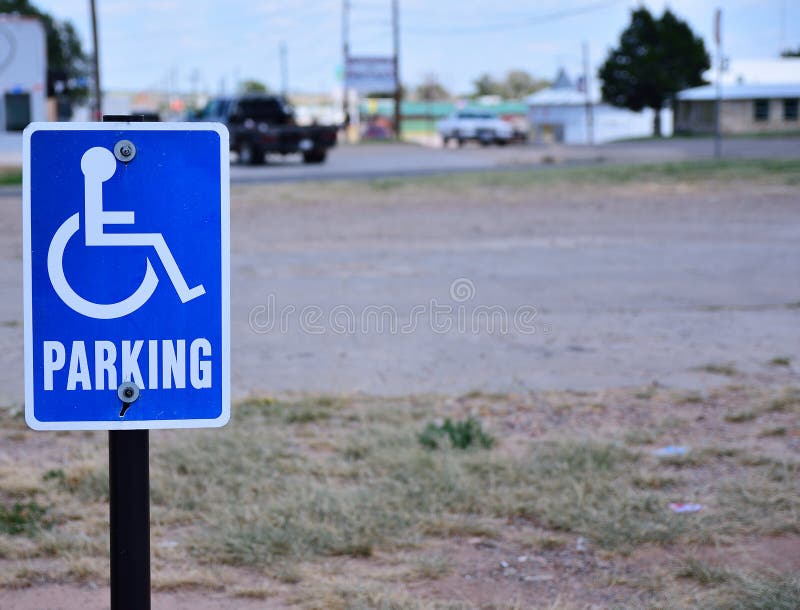 Reserved Parking for Handicapped only. Stock Photo - Image of ...