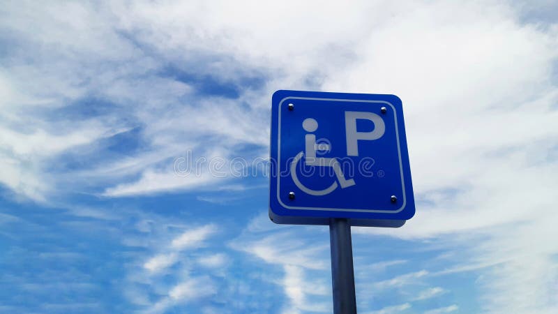 Reserved Parking for Handicapped only Sign. Stock Image - Image of ...