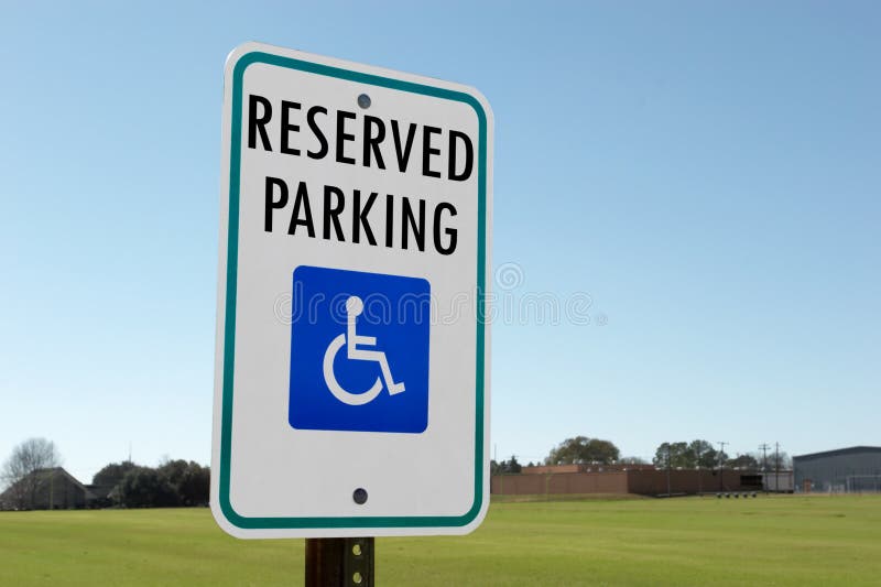 Reserved for car parking stock photo. Image of road, word - 2817482