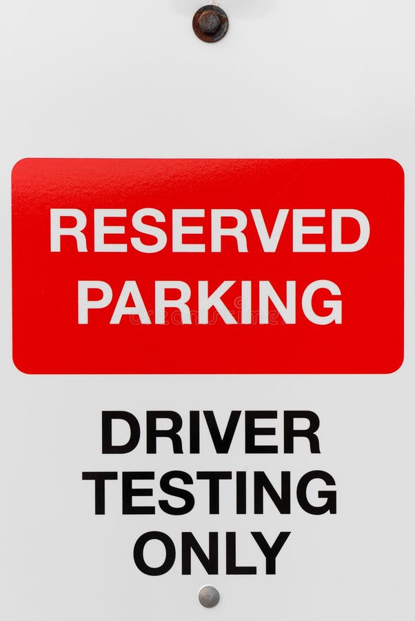 Reserved Parking Sign stock image. Image of notification - 38892231