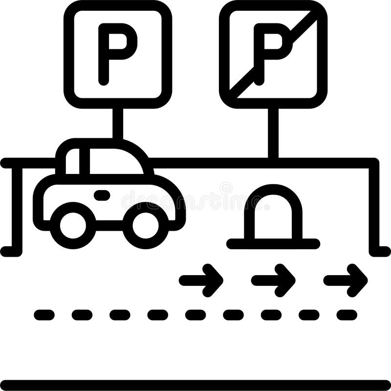 Reserved Parking Vector Icon Stock Vector - Illustration of exclusive ...