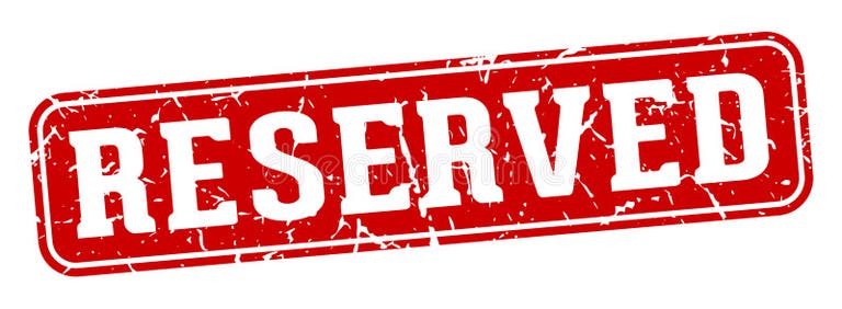 Reserved Rectangular Sign. Reserved Stamp Stock Vector - Illustration ...