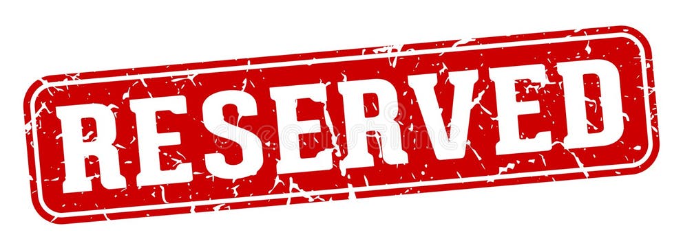 Reserved Rectangular Sign. Reserved Stamp Stock Vector - Illustration ...