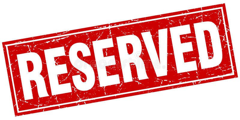 Reserved Red Square Grunge Stamp Stock Vector - Illustration of rubber ...