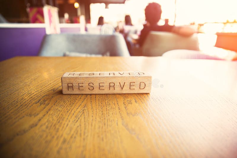 Reserved stock image. Image of message, dinner, lunch - 190900775