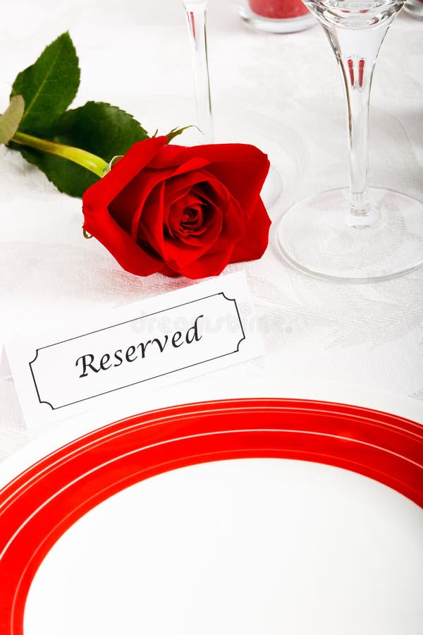 Reserved Restaurant Table stock photo. Image of elegance - 22963862
