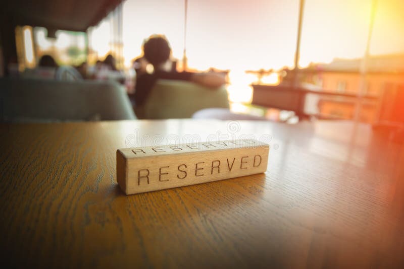 Reserved stock photo. Image of luxury, lunch, counter - 191223296