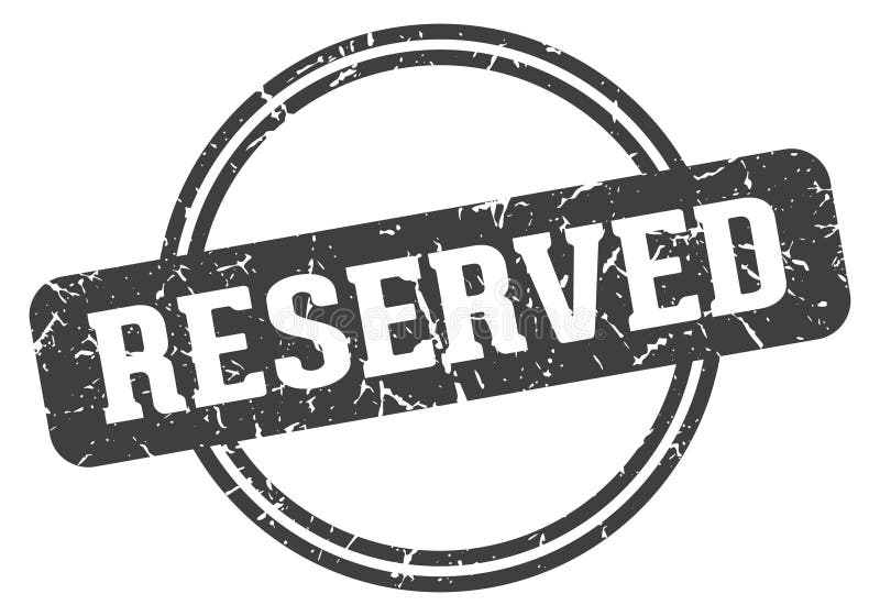Reserved stamp stock illustration. Illustration of element - 352608914