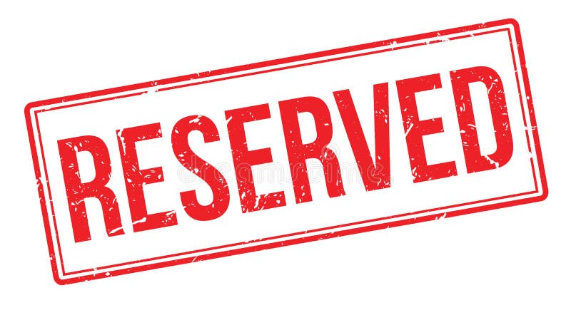 Reserved rubber stamp stock illustration. Illustration of hold - 83091960