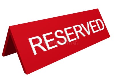 Reserved Sign Stock Illustrations – 4,824 Reserved Sign Stock ...