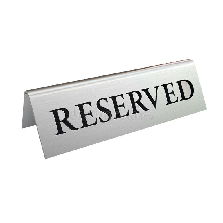 Reserved Sign Stock Illustrations – 5,171 Reserved Sign Stock ...