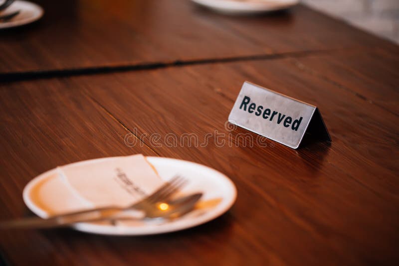 1,547 Restaurant Reserved Table Sign Stock Photos - Free & Royalty-Free ...