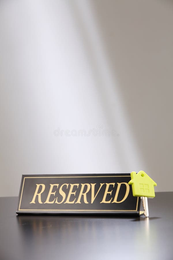 Reserved sign stock photo. Image of elegant, dinner, plate - 84074210
