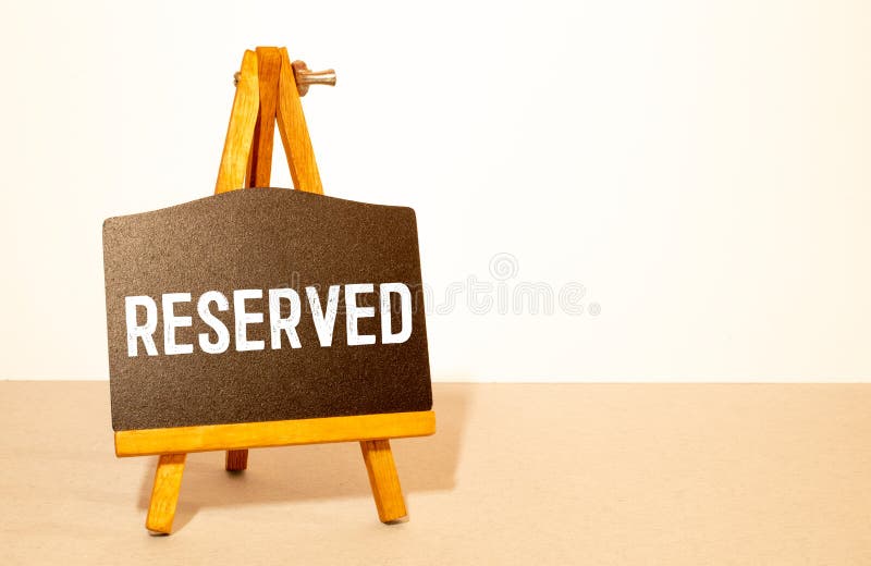 Reserved Sign on a Table in Restaurant Stock Photo - Image of elegant ...