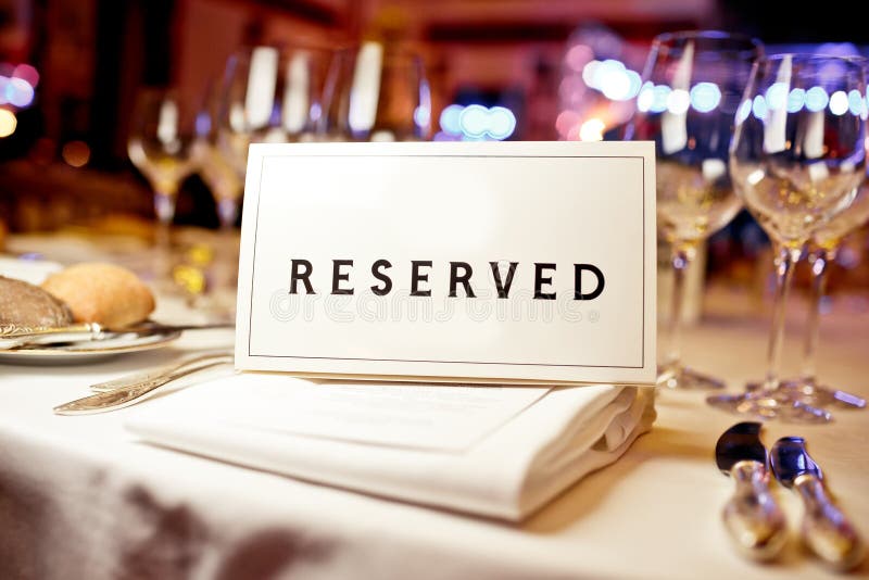 Reserved sign stock image. Image of bokeh, reflection - 35529005