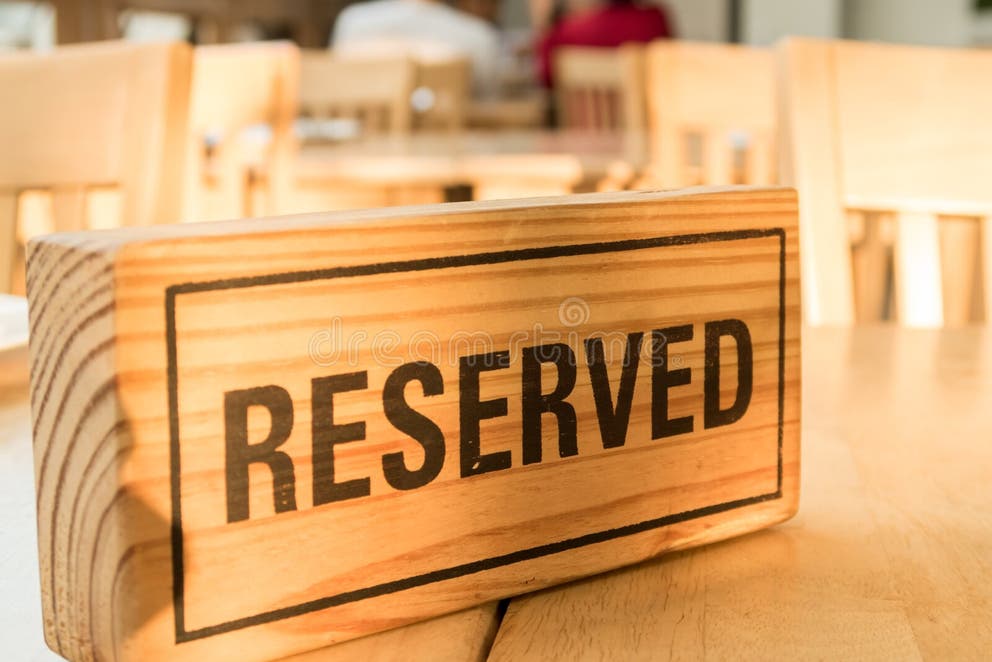 Reserved sign stock photo. Image of message, table, reserved - 79082764