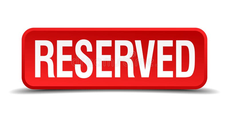 Reserved button stock vector. Illustration of reservation - 121128232