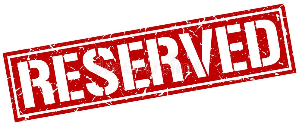 Reserved Square Grunge Stamp Stock Vector - Illustration of reserved ...