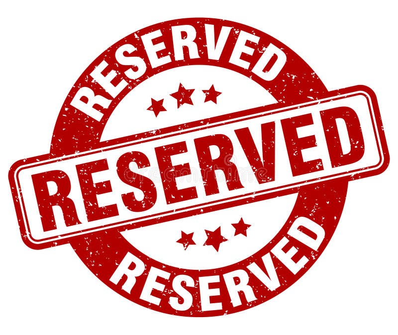 Reserved Stamp. Reserved Square Grungy Isolated Sign Stock Vector ...