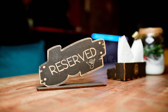 Reserved the table stock photo. Image of place, announcement - 107176666