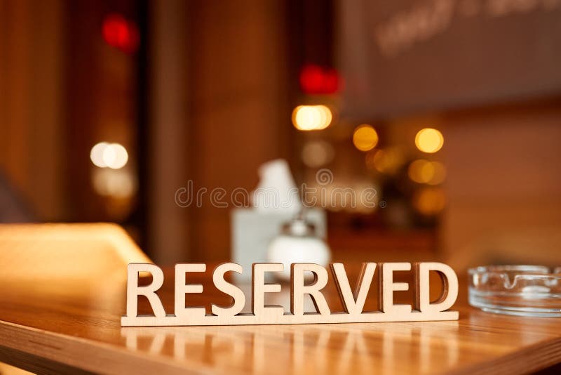 Reserved the table stock image. Image of exclusive, grace - 113763223