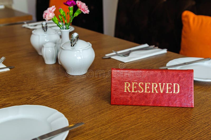 Reserved table stock image. Image of comfortable, food - 56905629