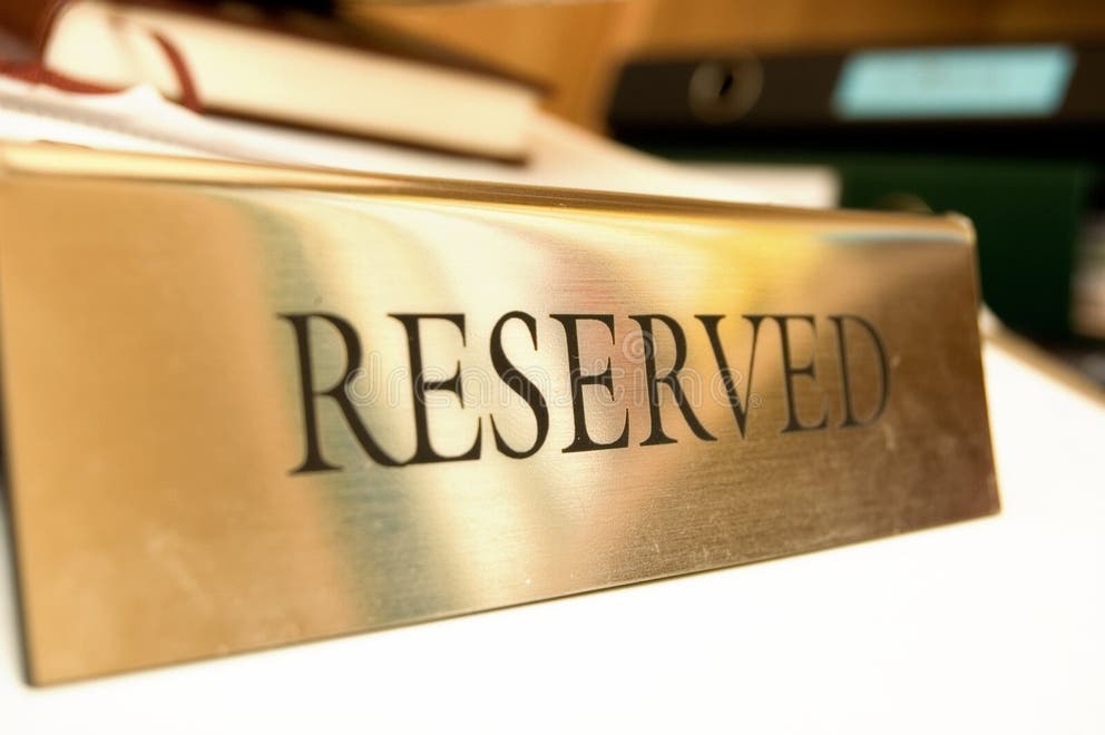 Reserved title stock photo. Image of text, planning, reserved - 1553940