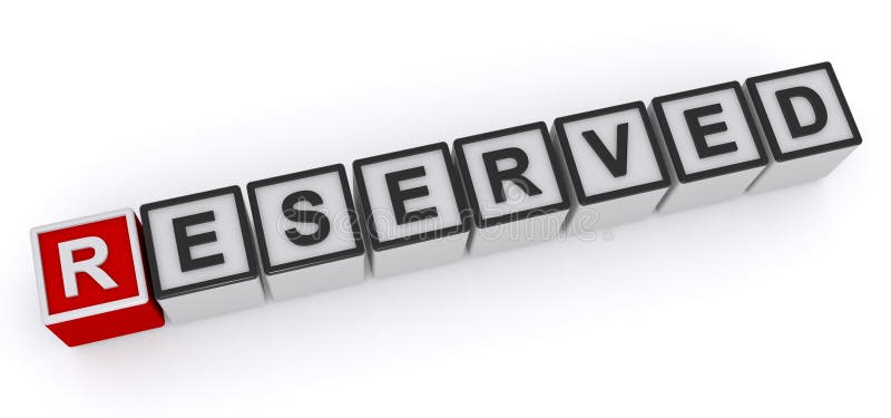 Reserved Note With Place For Name Stock Vector - Illustration of paper ...