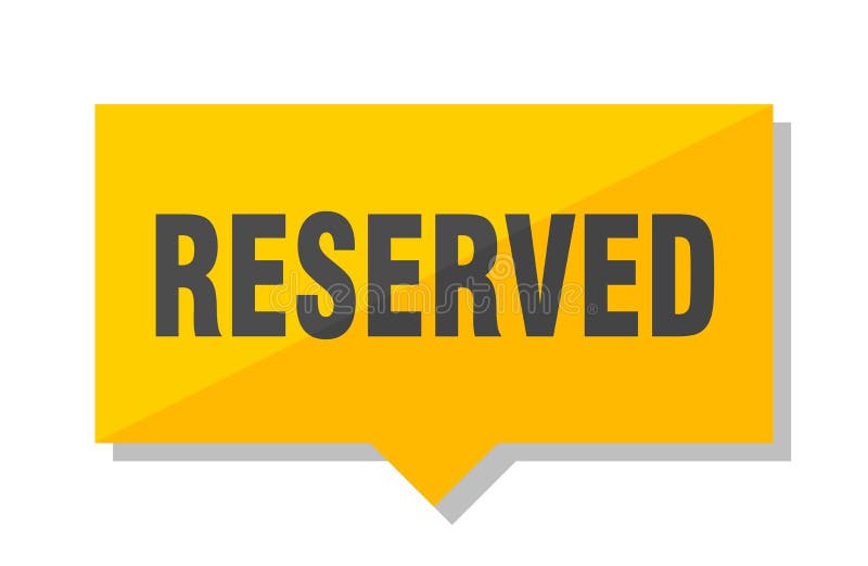 Reserved price tag stock vector. Illustration of vector - 118867575