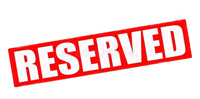 Reserviert Stock Illustrationen, Vektoren, & Kliparts - 6,176 Stock ...