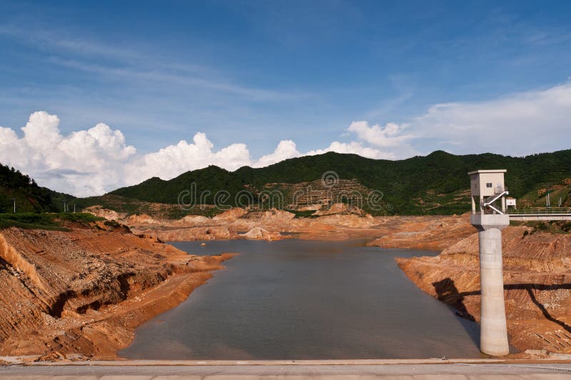 Reservoir stock image. Image of electricity, sluice, landscape - 24740267