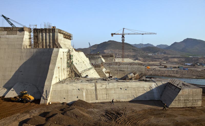 A reservoir being built stock image. Image of reservoir - 24647129