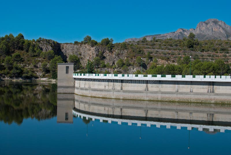 Reservoir dam stock image. Image of blue, remote, idyllic - 16311677