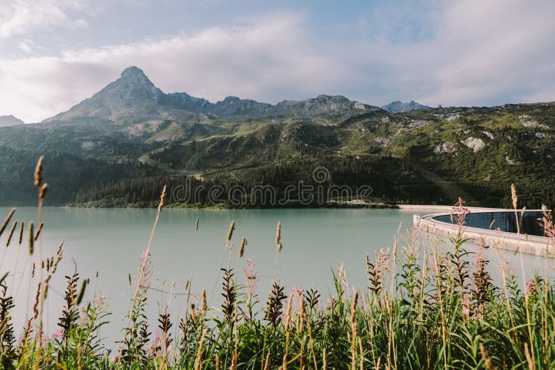 Epic Landscape with a Small Port Town on the Coast of the Bering Sea ...