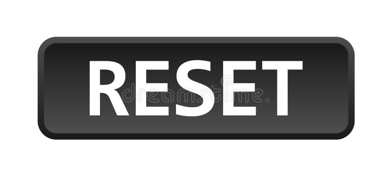 Reset button stock vector. Illustration of forward, icon - 224409843