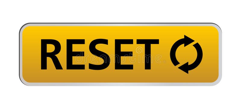 Reset button stock vector. Illustration of pointer, contact - 224409985
