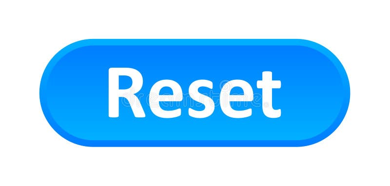 Reset button stock vector. Illustration of internet - 224410184