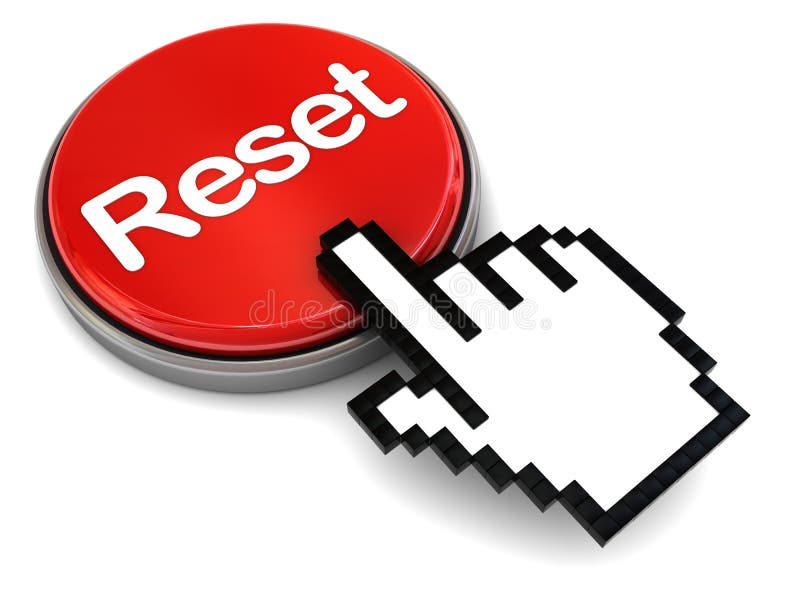 Button Reset stock illustration. Illustration of computer - 79321501