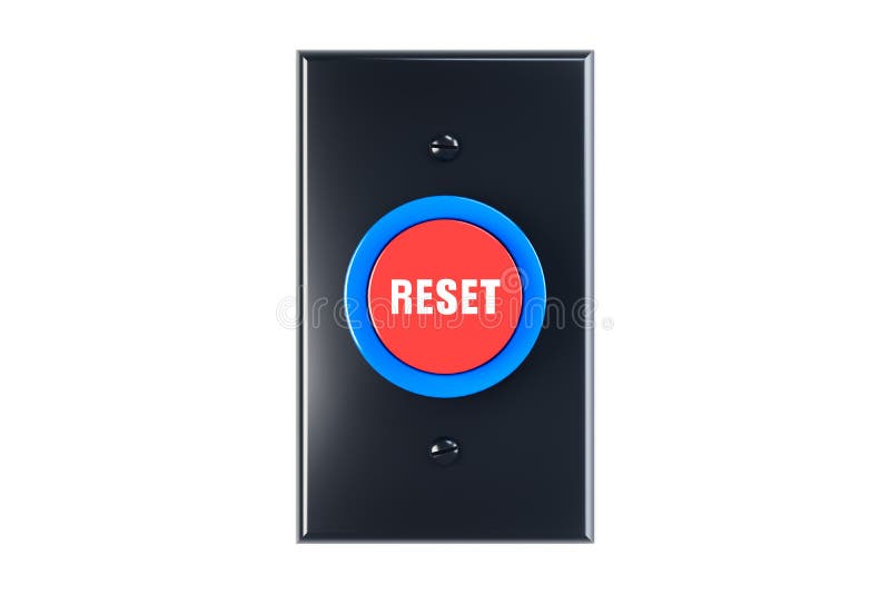 Reset button stock illustration. Illustration of restart - 130073649