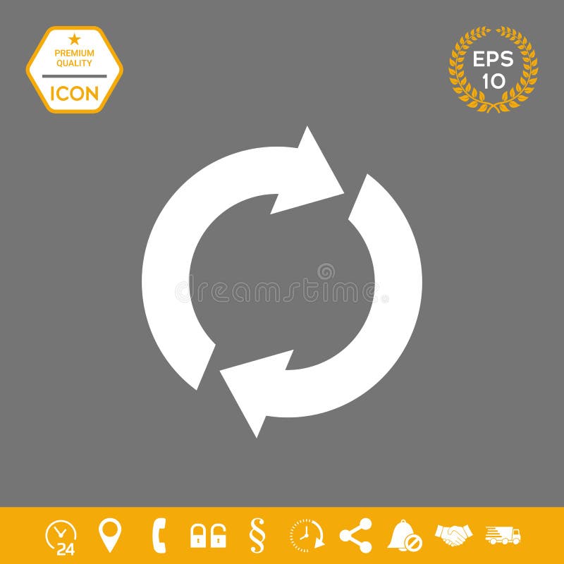 Reset Button, Reload Arrows . Graphic Elements for Your Design Stock ...